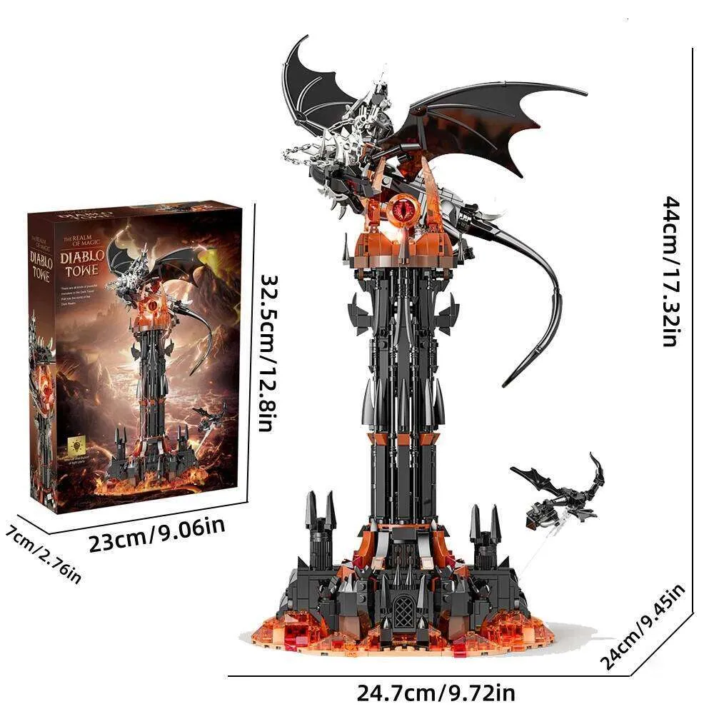 Moc Lord Movie Rings Castle Building Blocks Set The... From Fabunni ...