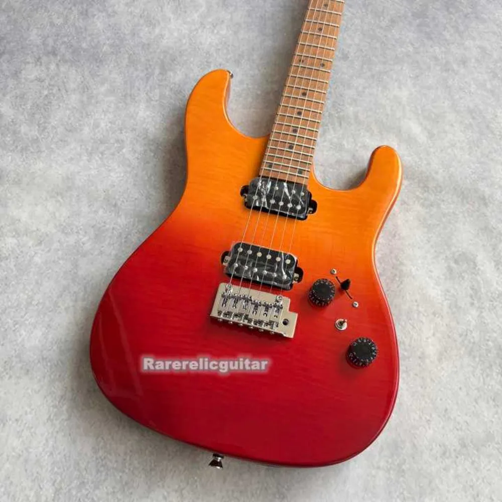 Custom Red And Yellow Red Electric Guitar With... From Custom_shop ...