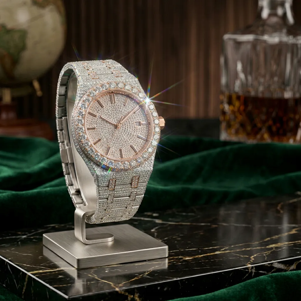 Moissanite Mechanical Watch For Men Accurate... From Brandstore_goods ...