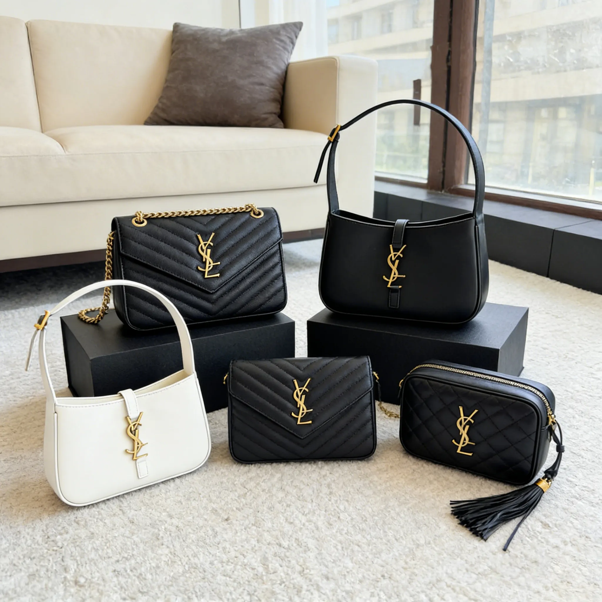 YSL Hobo Shoulder Bag For Women Leather Designer... From Beste_bag002 ...