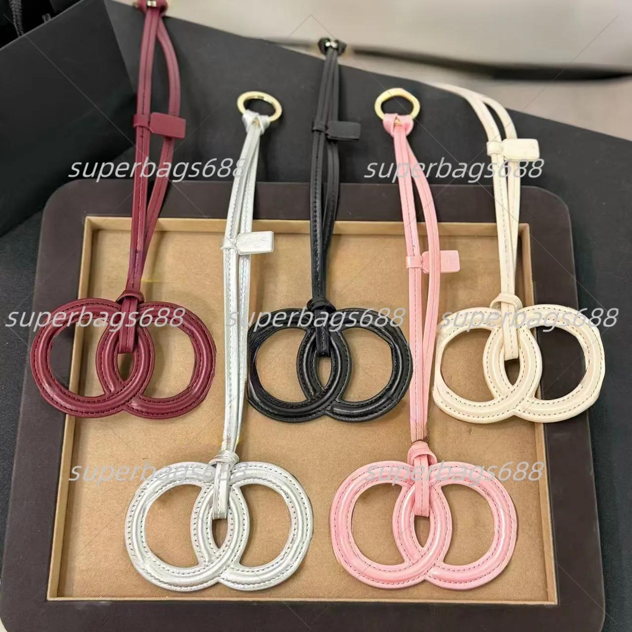 Luxury Designer Leather Bag Charms Letter Key Chain... From ...