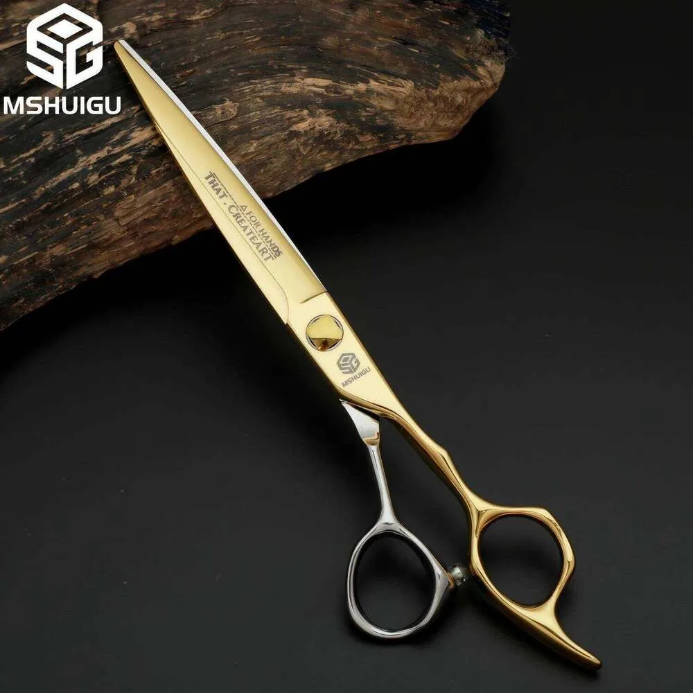 MSHUIGU VG10 Stainless Steel Professional Barber Scissors with Comb ...