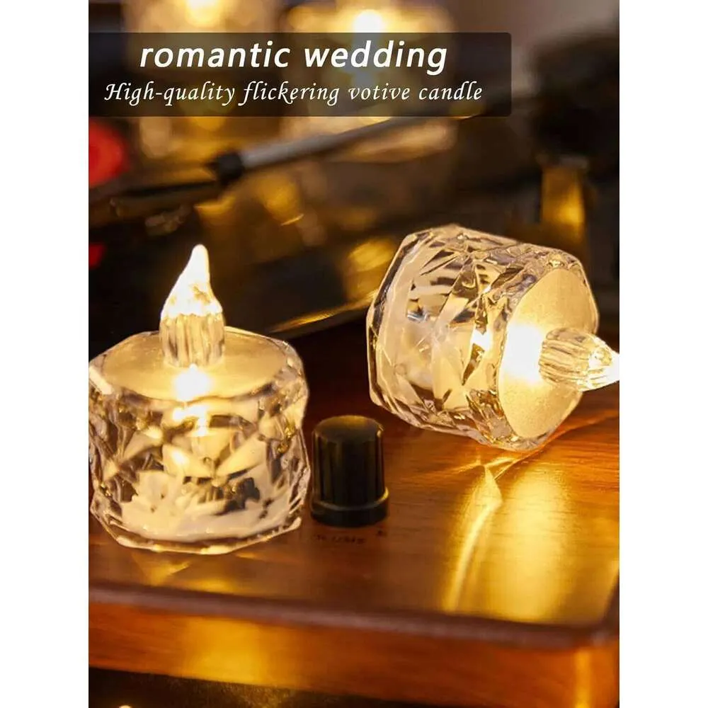 LED Battery Powered Flameless Tea Light Candle Plastic Lantern for Home ...