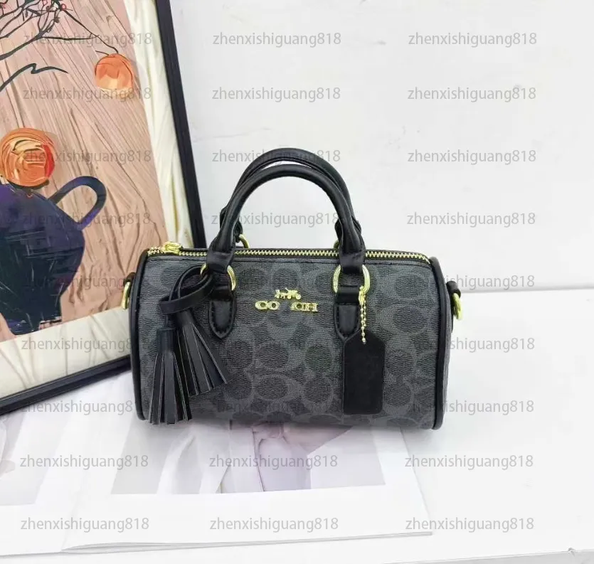Shoulder Bags Classic Small Pillow Shape Zipper Closure Genuine Leather ...