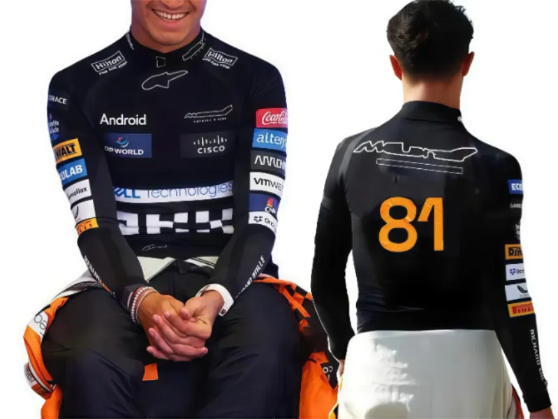F12025 Racing Jersey Shirt Custom F1 Logo Motorsport Tee Lightweight ...
