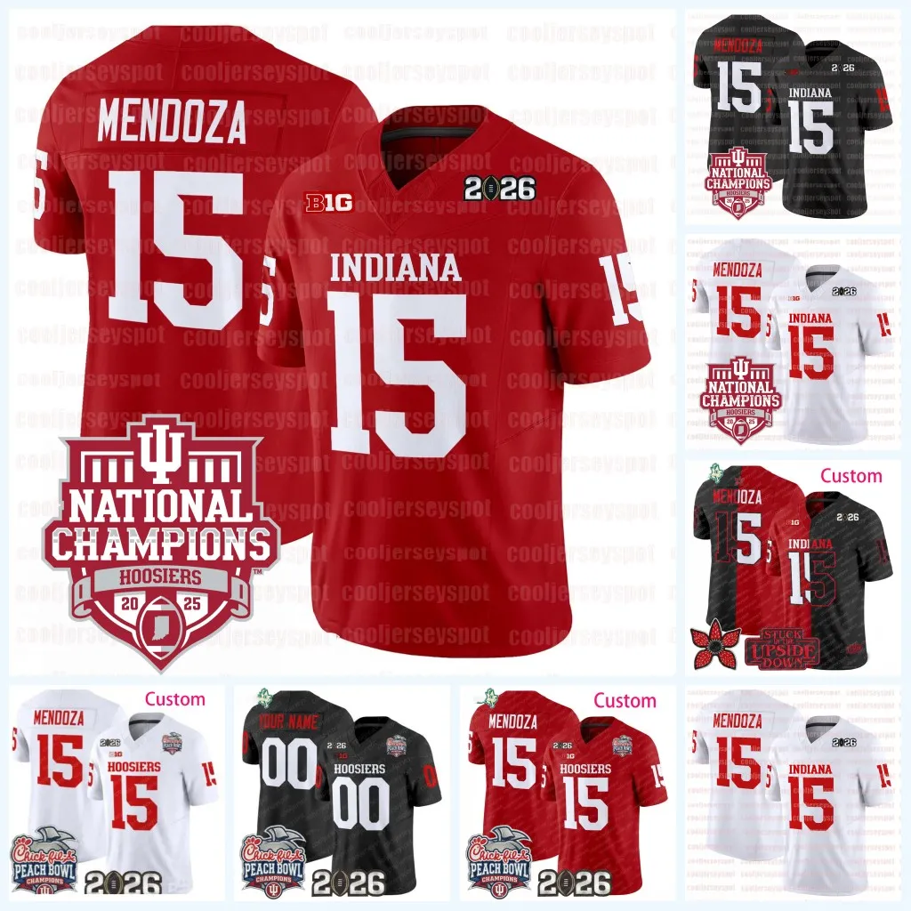 Fernando Mendoza Indiana Hoosiers Football Jersey Team Champs 2026 Rust ...