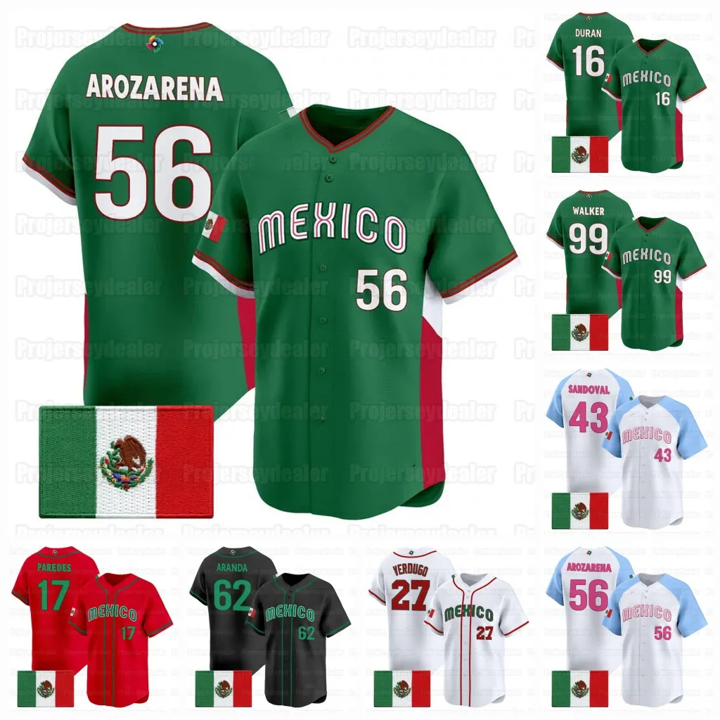 México 2026 WBC Jersey Clásico Mundial De Béisbol Randy Arozarena ...