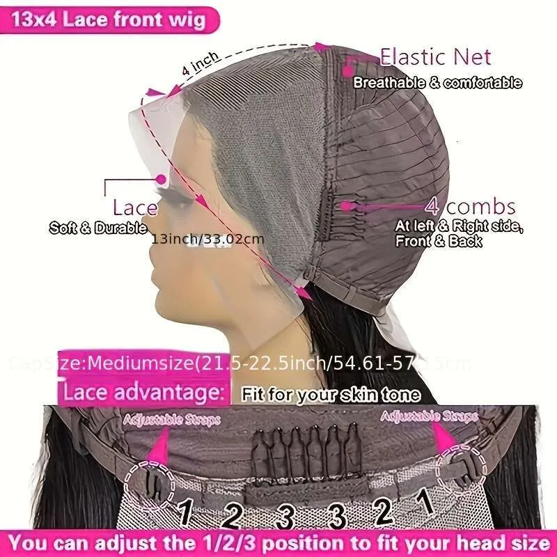 13x4 HD Transparent Lace Glueless Bob Wig Human Hair 180% Density ...