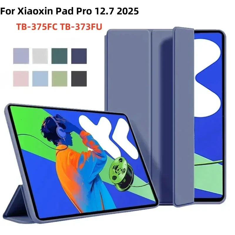 Xiaoxin Pad Pro 127 2025 Trifold Magnetic Stand Soft TPU Back Cover ...