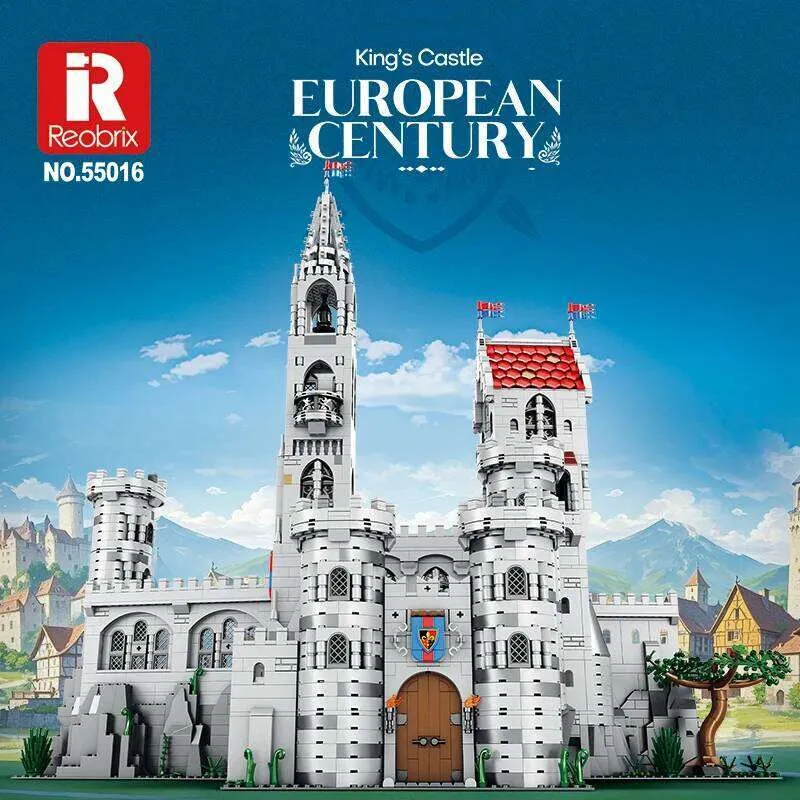 Medieval European Castle Building Blocks Toy Set Plastic Model for Kids ...