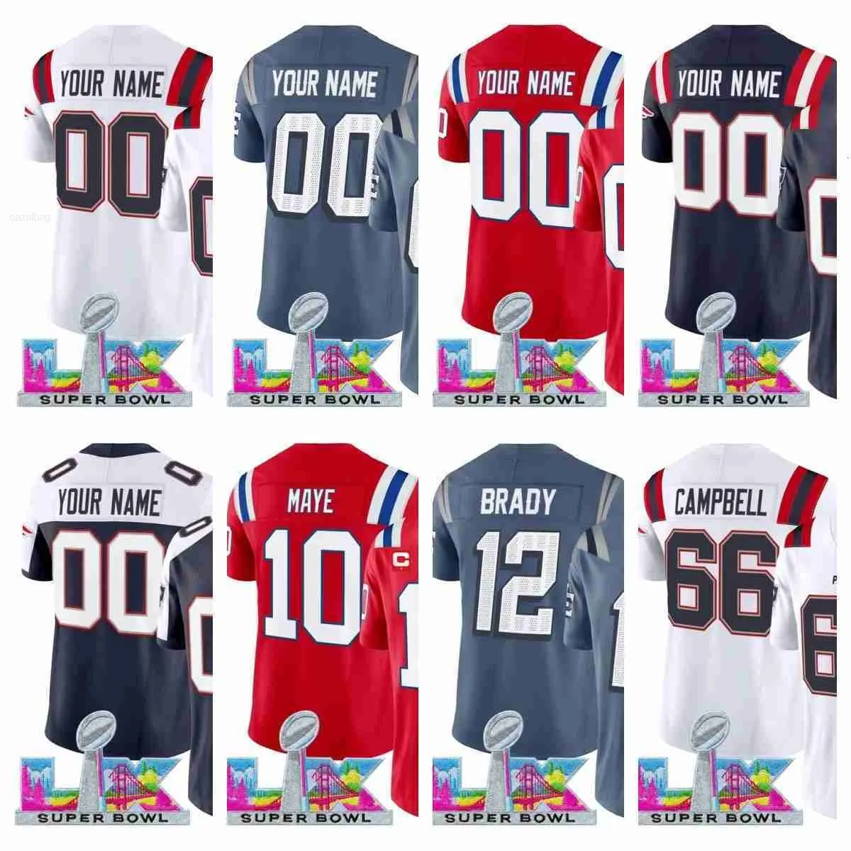 Drake Maye Stefon Diggs Tom Brady TreVeyon Henderson Rhamondre ...