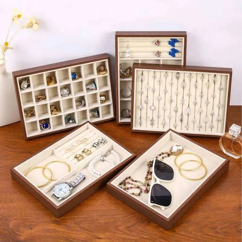 Wood Grain Jewelry Storage Boxes Small Stackable... From Malikiya3, $6. ...