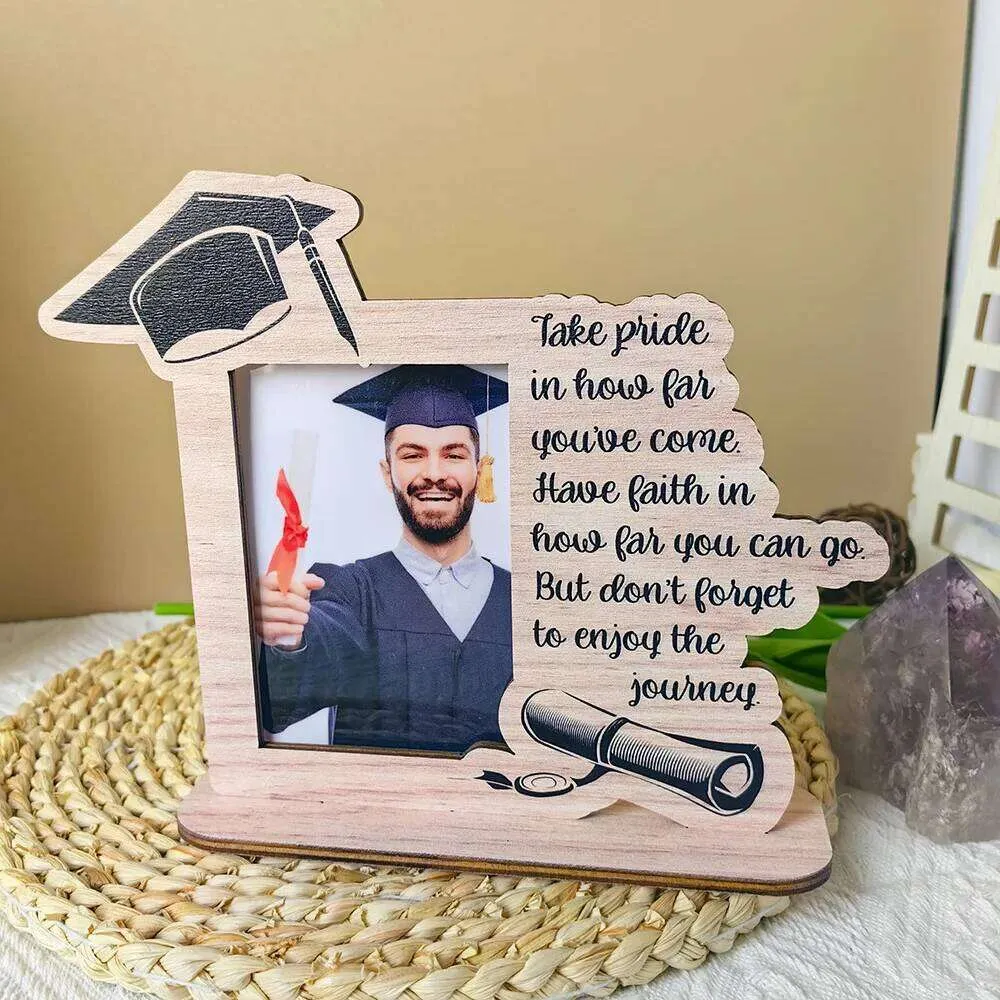 Wooden DIY Gift Picture Display Photo Frame Desktop Stand for ...