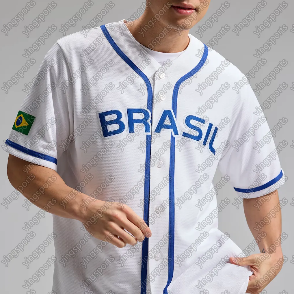 Custom Team Brazil 2026 World Baseball Classic Jersey... From ...