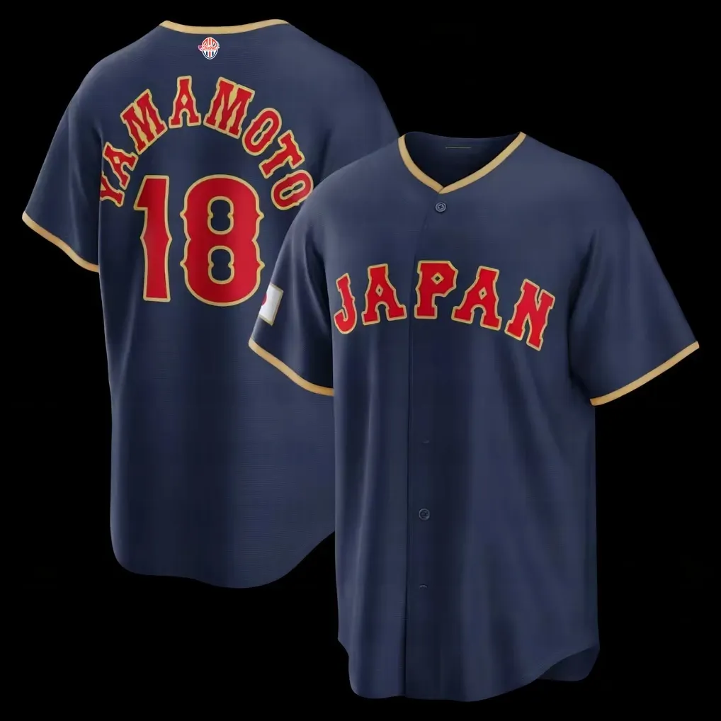 Team Japan Baseball Jerseys Yoshinobu Yamamoto, Shohei Ohtani & WBC ...