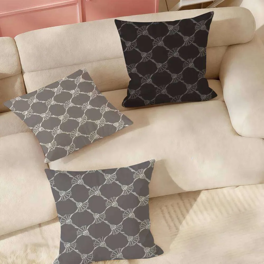 Decorative Pillow Case Polyester Cotton Woven Jacquard Plain Dyed for ...