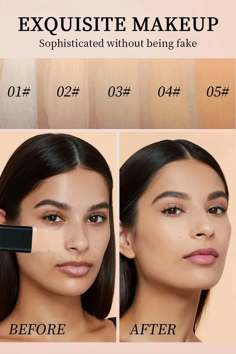 Ocheal Two In One Concealer Foundation Stick Matte Waterproof Face ...