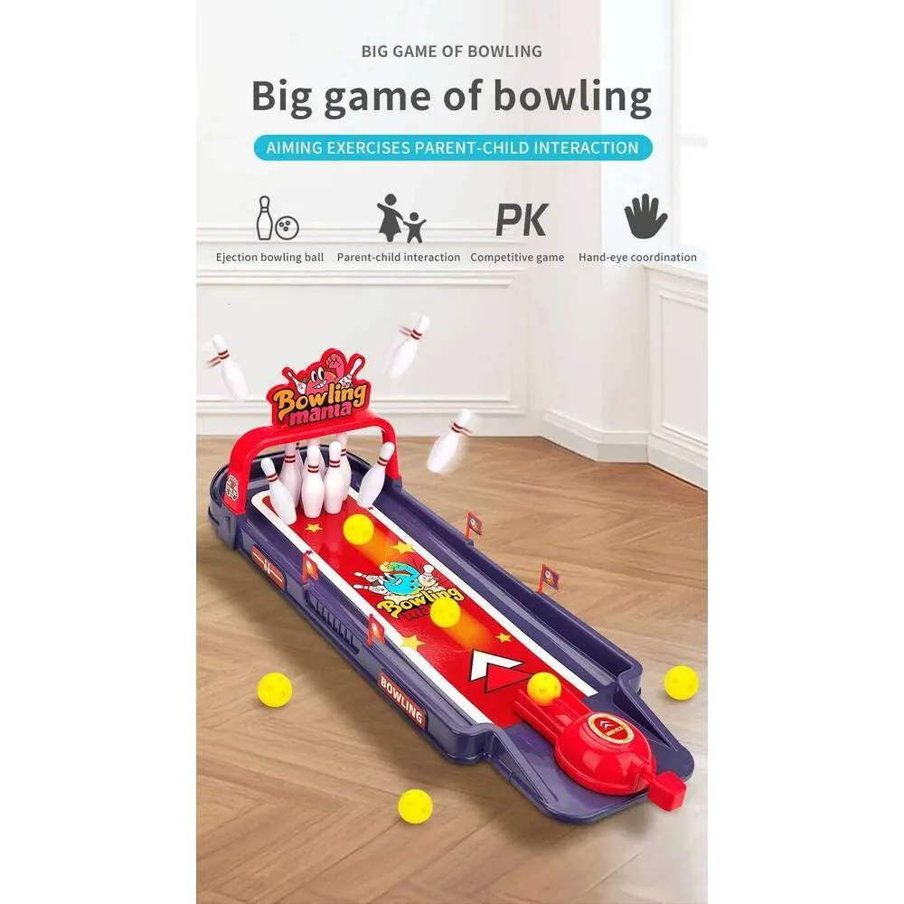 Bowling Board Game Catapult Table Parent-Child Interactive Multi ...