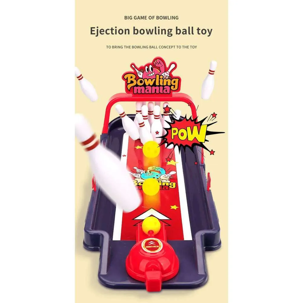 Bowling Board Game Catapult Table Parent-Child Interactive Multi ...