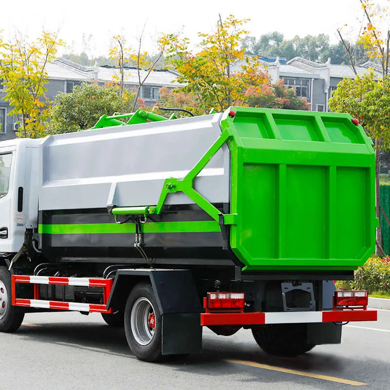 Waste Collection Vehicle Rear Loader Refuse Truck 10m3 with High ...
