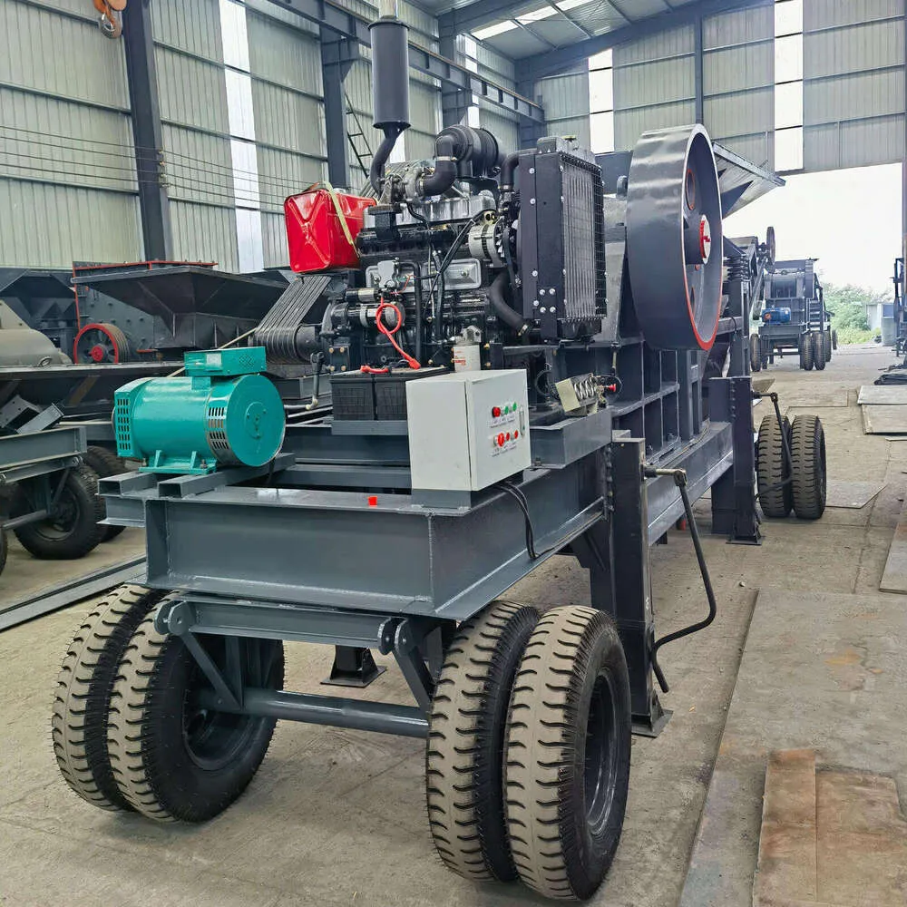 Mobile Jaw Crusher for Mining and Quarry with 7 ft Conveyor Belt and 55 ...
