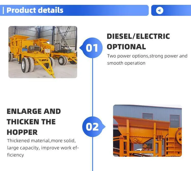 Portable Mobile Jaw Crusher on Wheels for Mining and Quarry with 7 ft ...