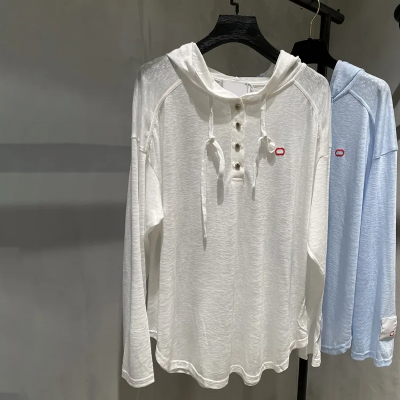Thin Women Hoodie Casual Loose Cotton Blend Sunscreen Jumper Tops ...
