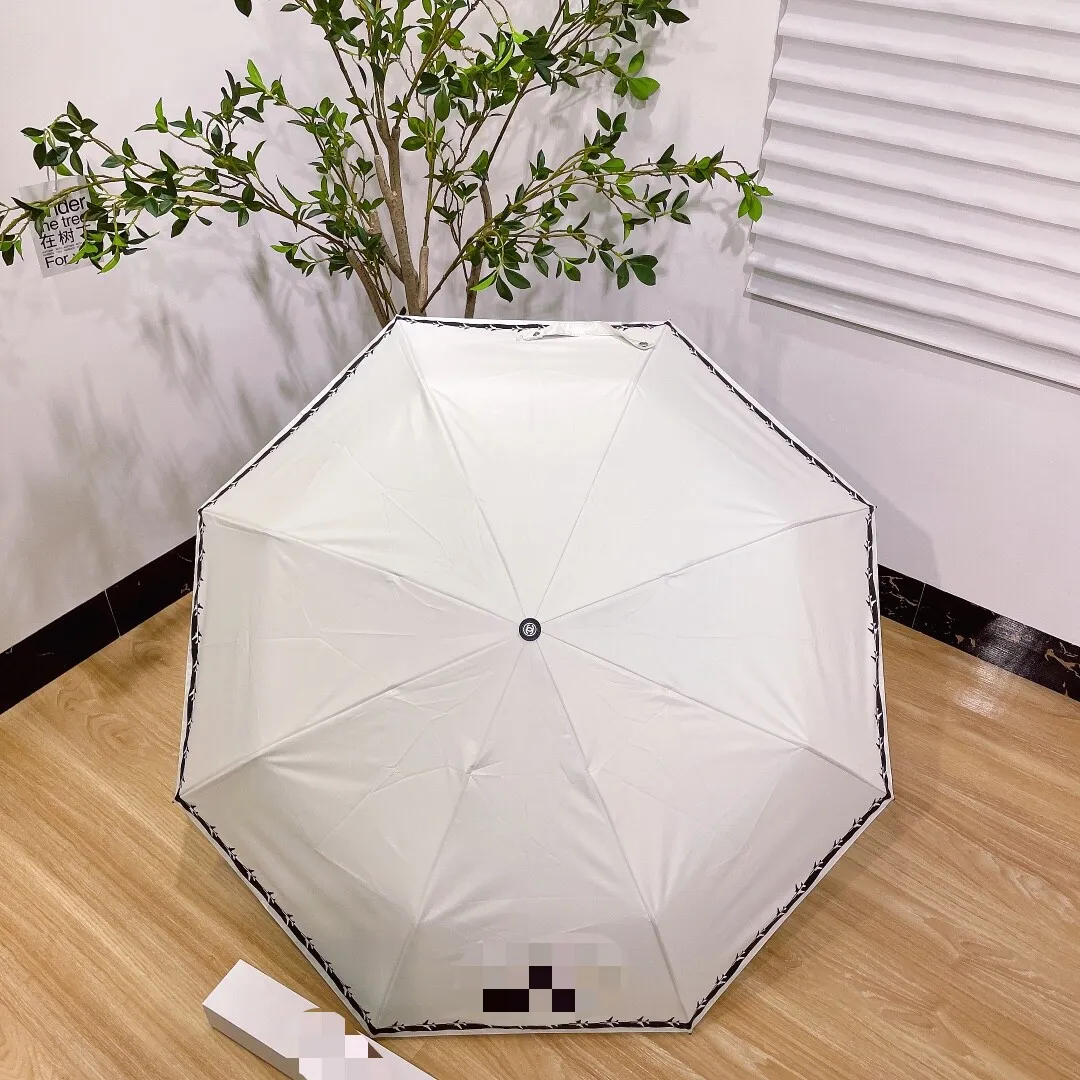 Designer Black Rubber Automatic Three Fold Umbrella ... From Gabrielcoo ...