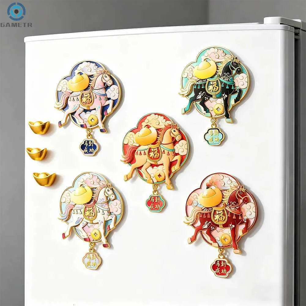 Year Of The Horse Refrigerator Magnets Chinese Spring Festival Blessing ...