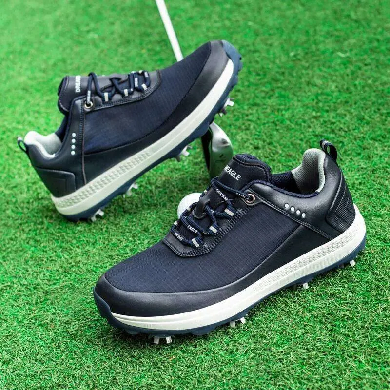 Golf Training Shoes with Steel Spike Anti-Slip Rubber Sole for Unisex ...