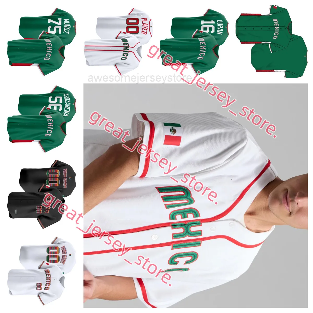 New 56 Randy Arozarena Mexico 2026 WBC Jersey World Baseball Classic ...