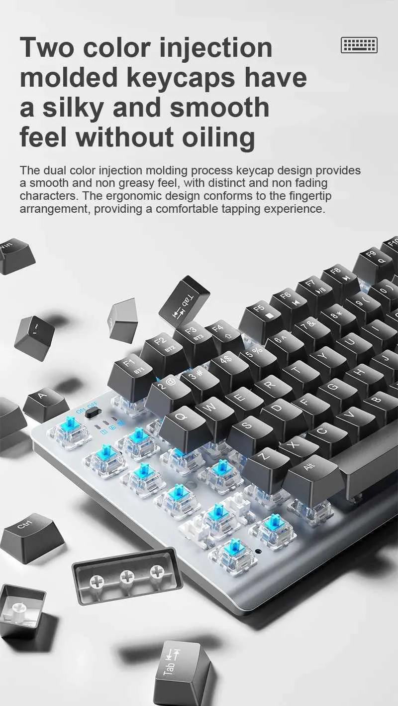 AULA F3001 87 Key Split Color Akko Mechanical... From Baofu010, $21.52 ...