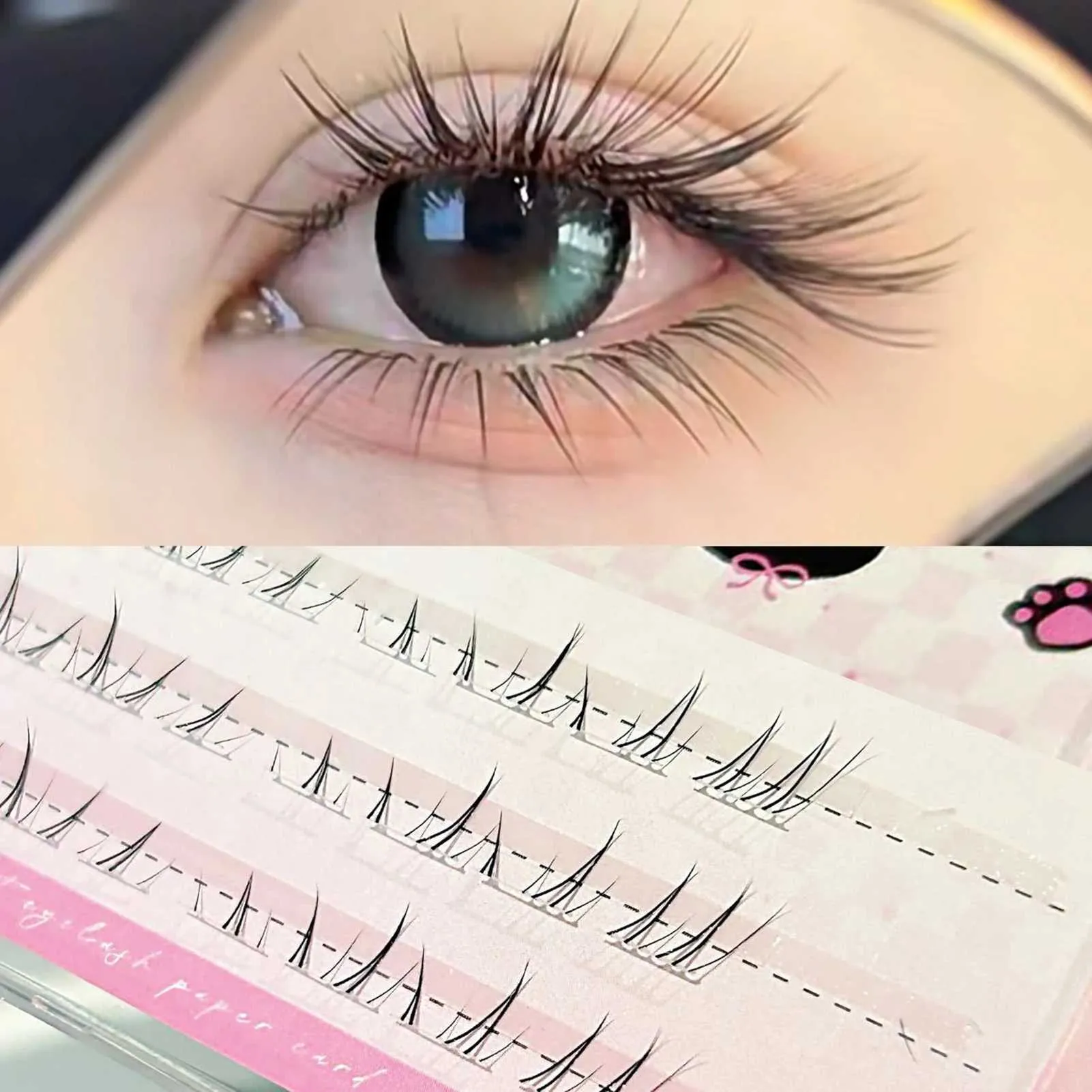 Dense Cats Eye Lower Half False Lashes 3/6/10 Rows,... From Ethanael ...