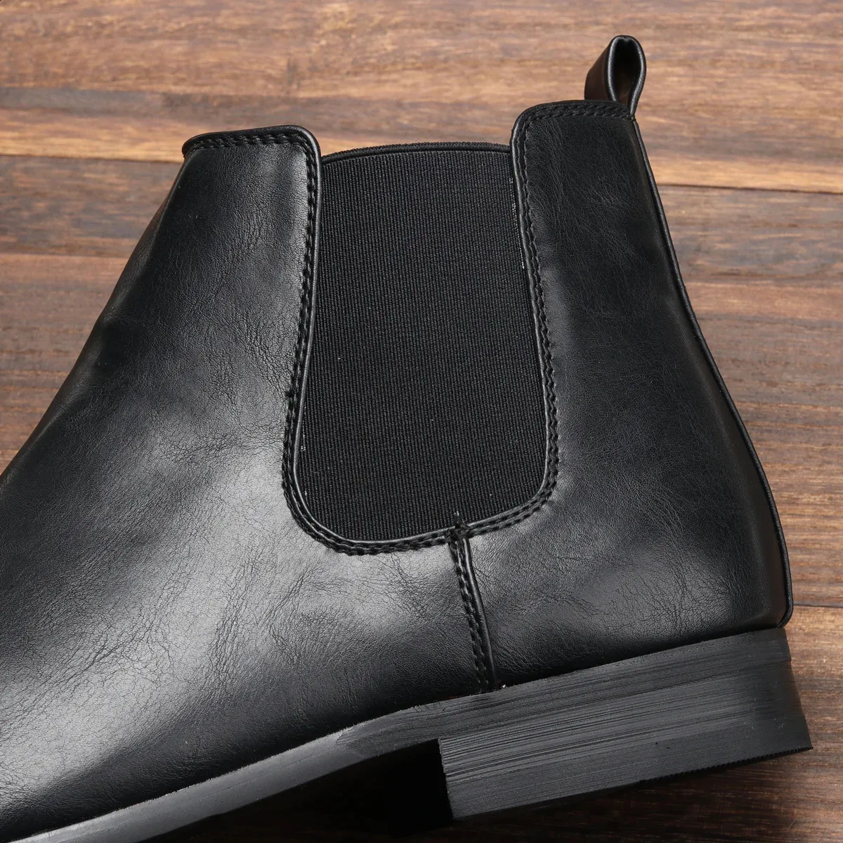 Men's Leather Ankle Boots Winter Half Boots Narrow Width Size 7-13 with ...