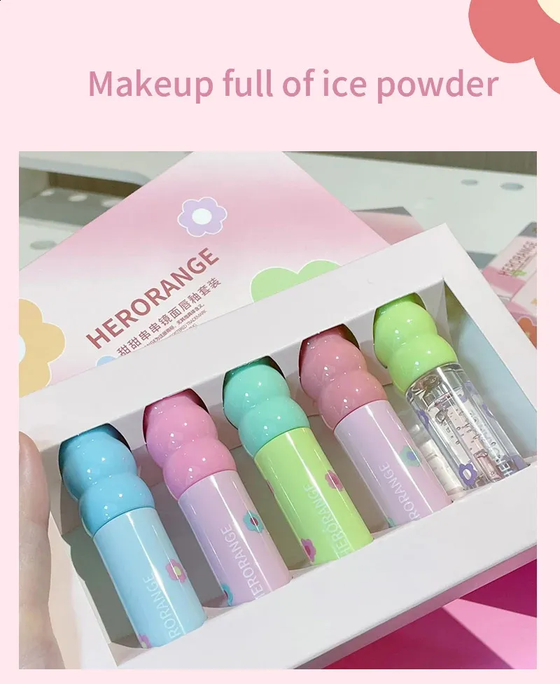 Jelly Mirror Lip Gloss Set: Berry Brown, Transparent & Moisturizing Lip ...