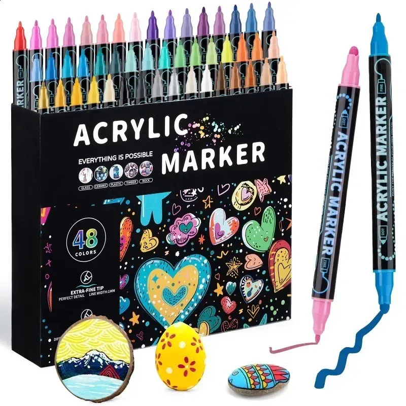 240830 Acrylic Markers Set 12 To 72 Dual Tip... From Tsukistore, $25.85 ...