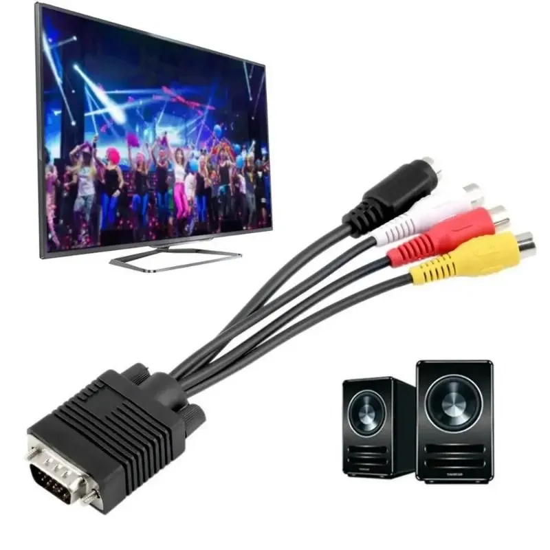 DHgate.com:VGA to Video Converter - SVGA to S-Video RCA Adapter for PC ...