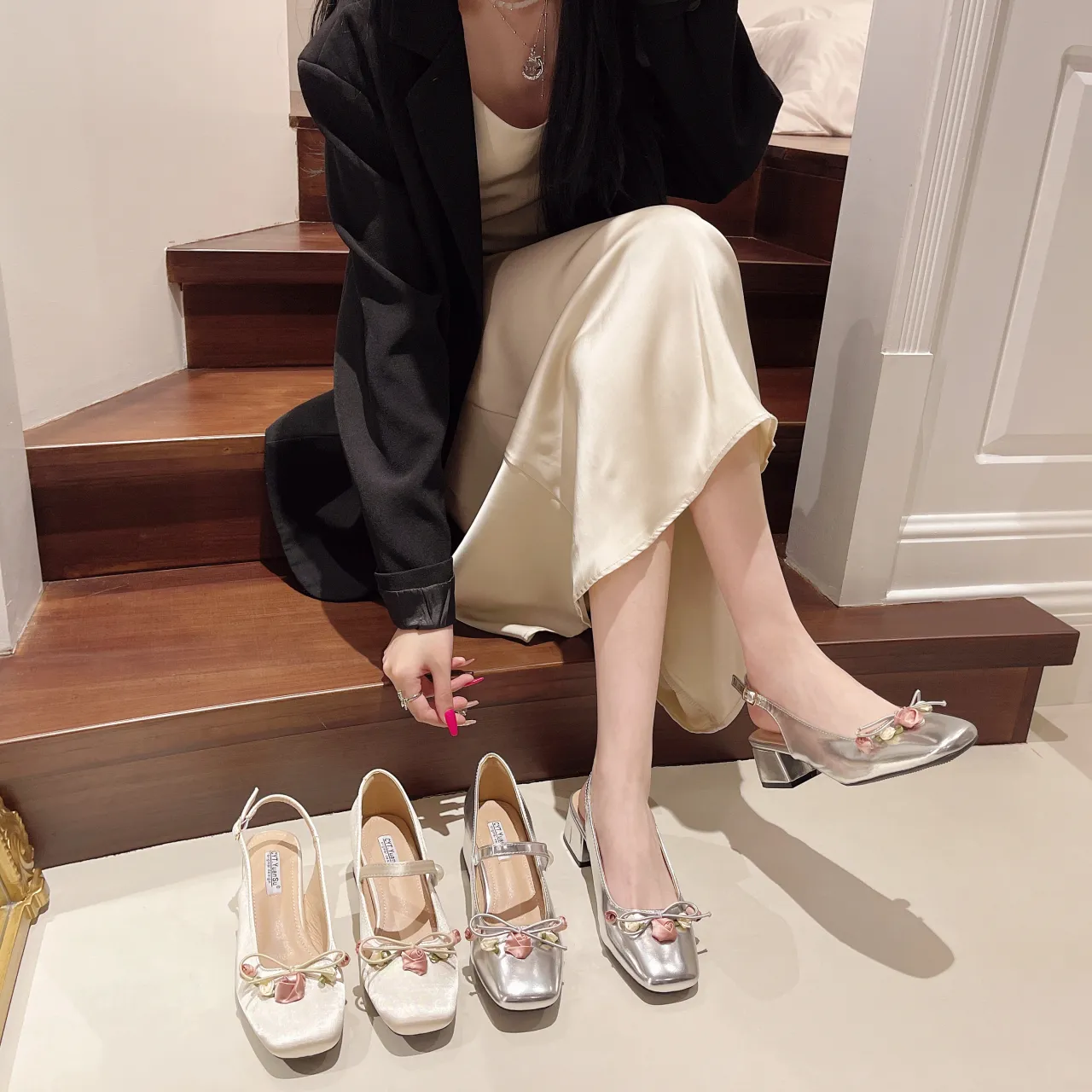 Elegant Square Toe Chunky Heel Summer Sandals - Fashion Best Seller ...