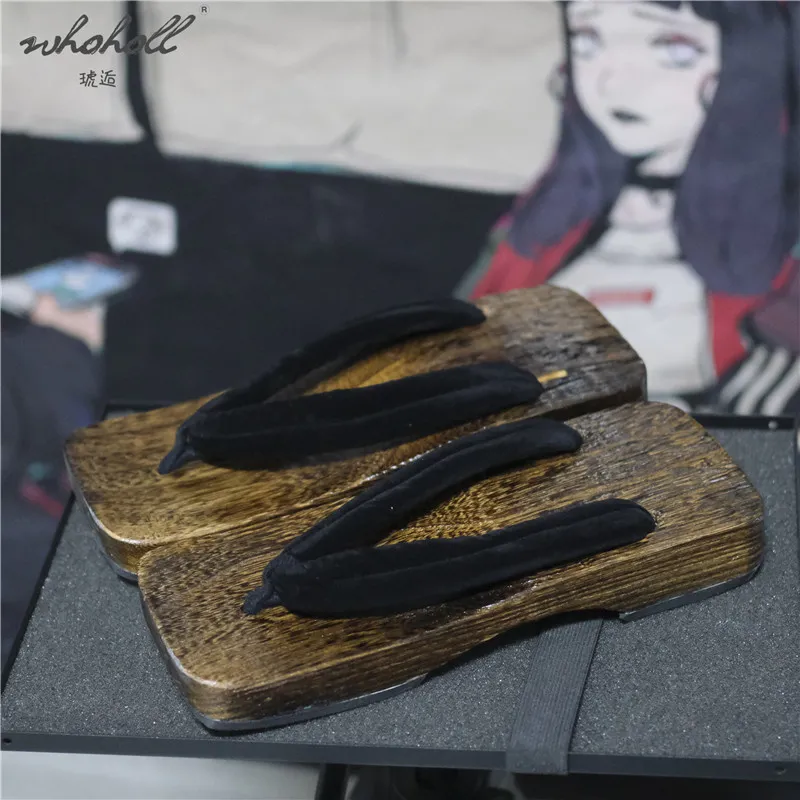 Man Slippers Japanese Samurai Geta Wood Clogs With Thick Platform Sole ...
