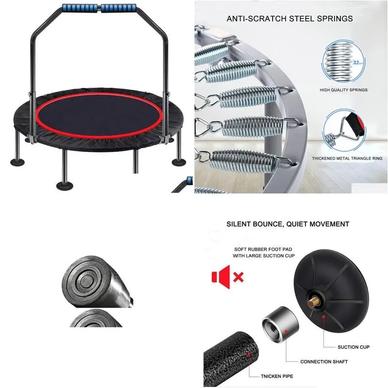 Indoor Cycling Bikes Round Trampolines Without Nets Gymnastic Exercise ...