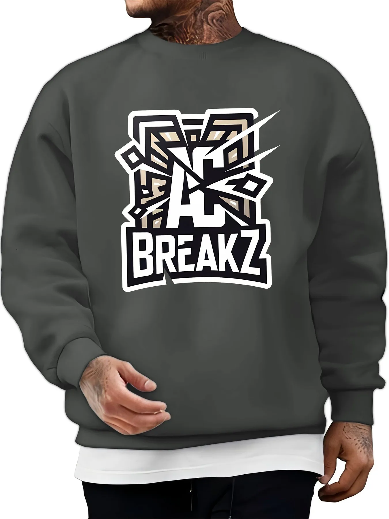 Men's Round Neck Sweater - Soft, Comfortable & Versatile, AC BREAKZ ...