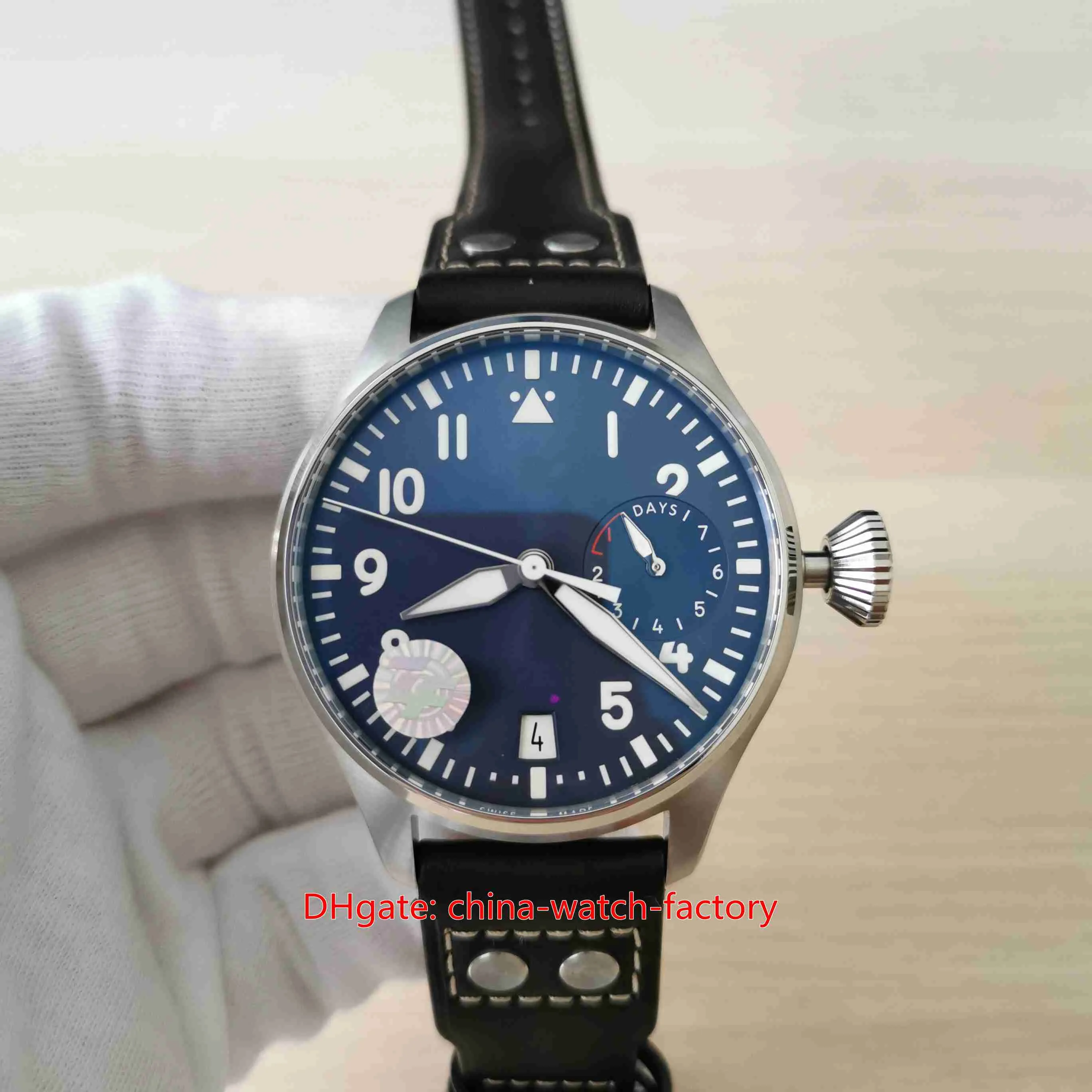 ZF Factory Mens Watch Super Quality 46mm Big Pilots 500901 LumiNova ...
