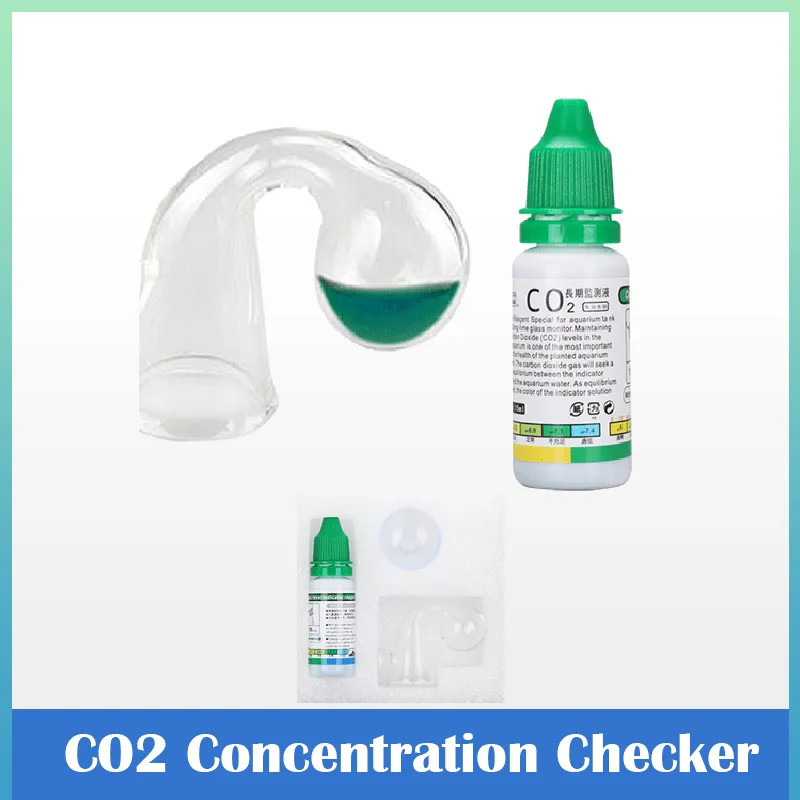 Upgraded Glass CO2 Concentration Checker Indicator Monitor for Aquarium ...