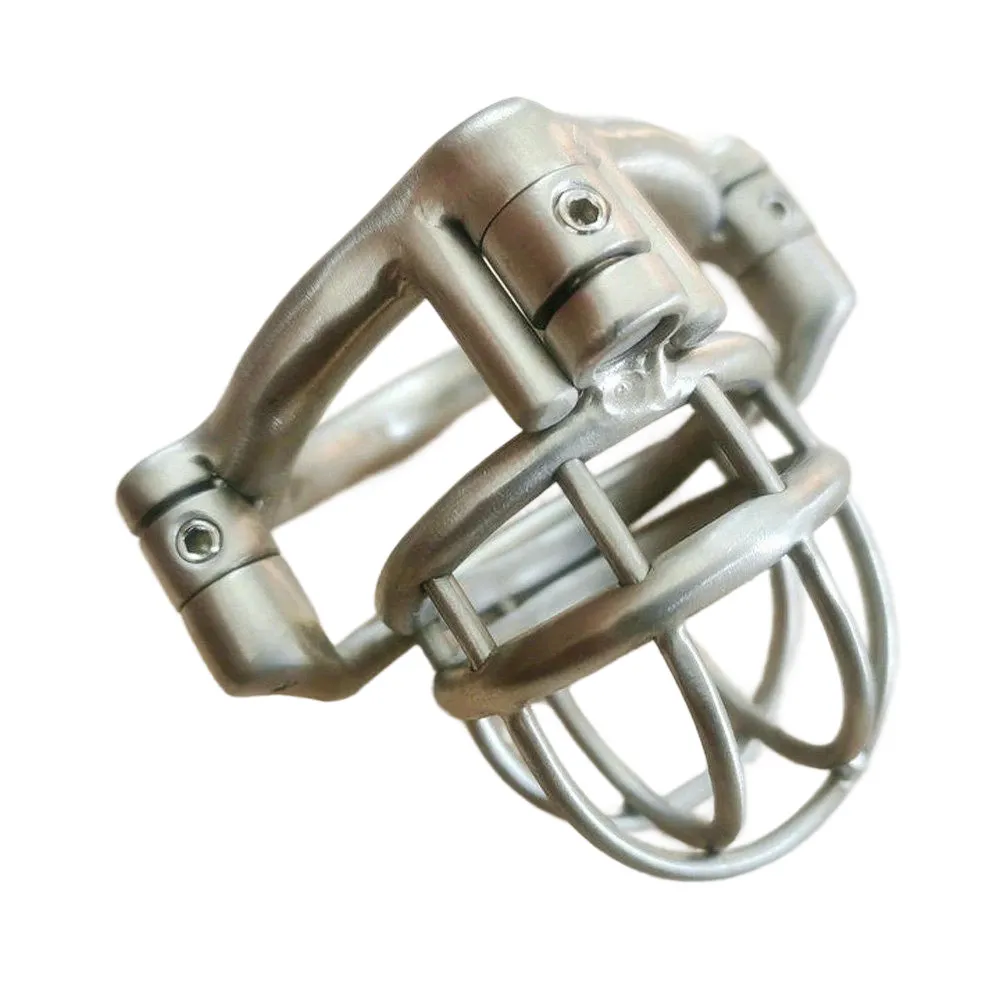 Male Chastity Cages: Stainless Steel Chastity Device With Curved Ring ...