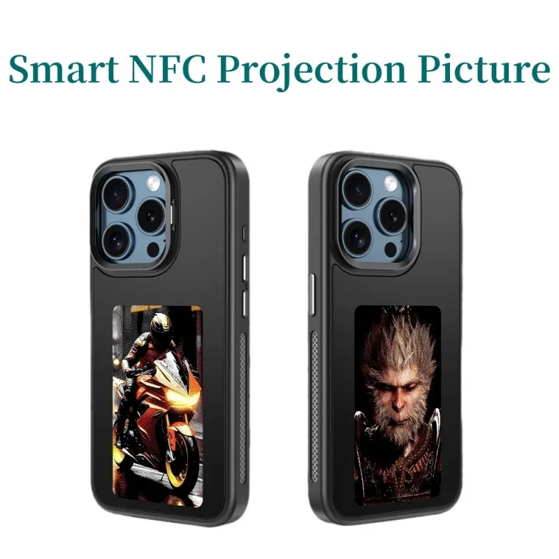 Smart Nfc Projection Picture Phone Case For Iphone 16, 16 Pro, 15 Pro ...