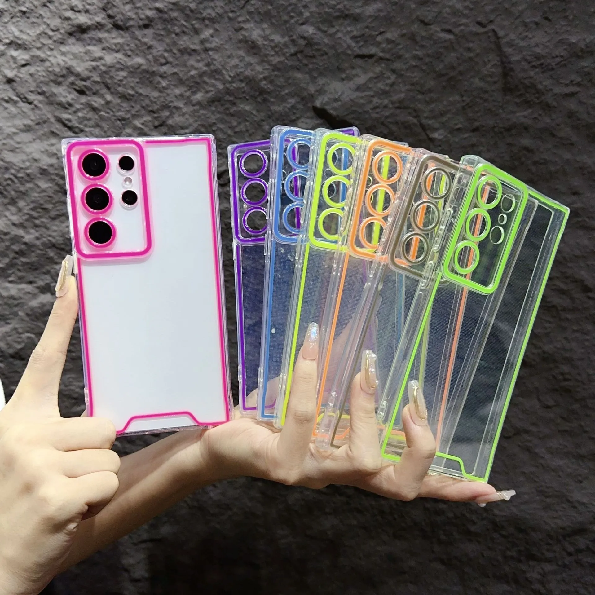 Glowing Glitter Phone Case: Luminous, Shockproof, Transparent Cover for ...
