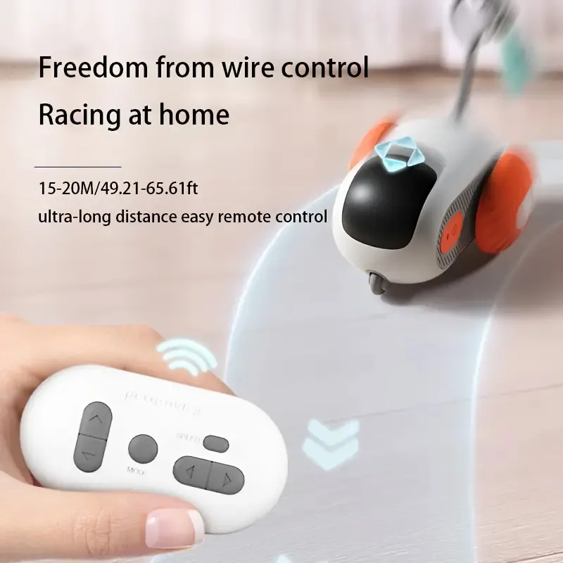 DHgate.com:Interactive Cat Toy Car with Remote Control, Feather Teaser ...