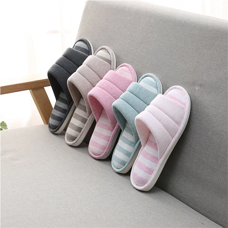 Women's Indoor Anti-Slip Flax Slippers - Comfortable House Shoes for ...