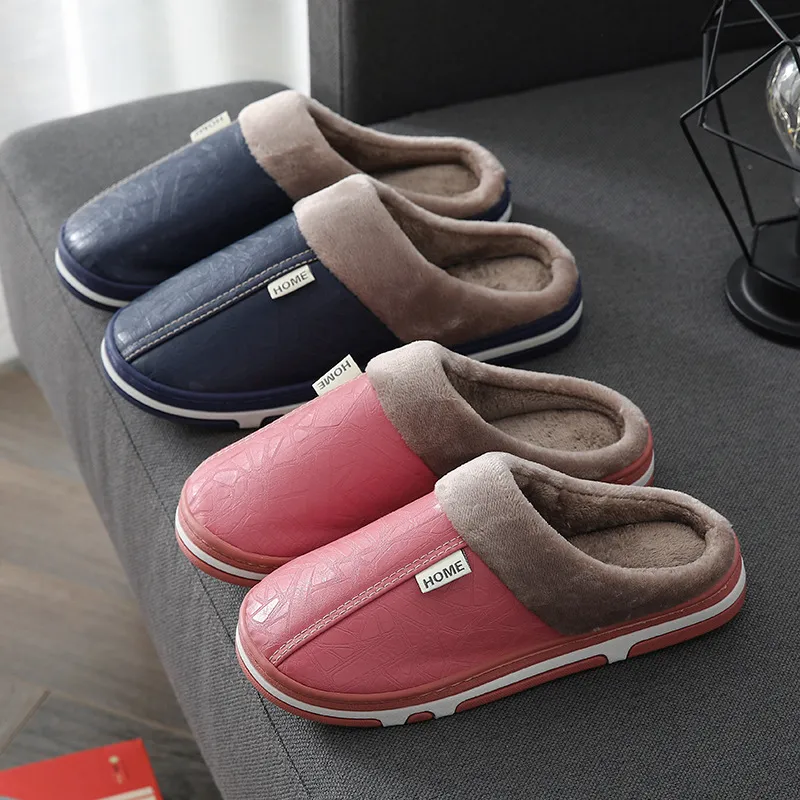 DHgate.com:Warm & Cozy Indoor Slippers - Waterproof PU Leather House ...
