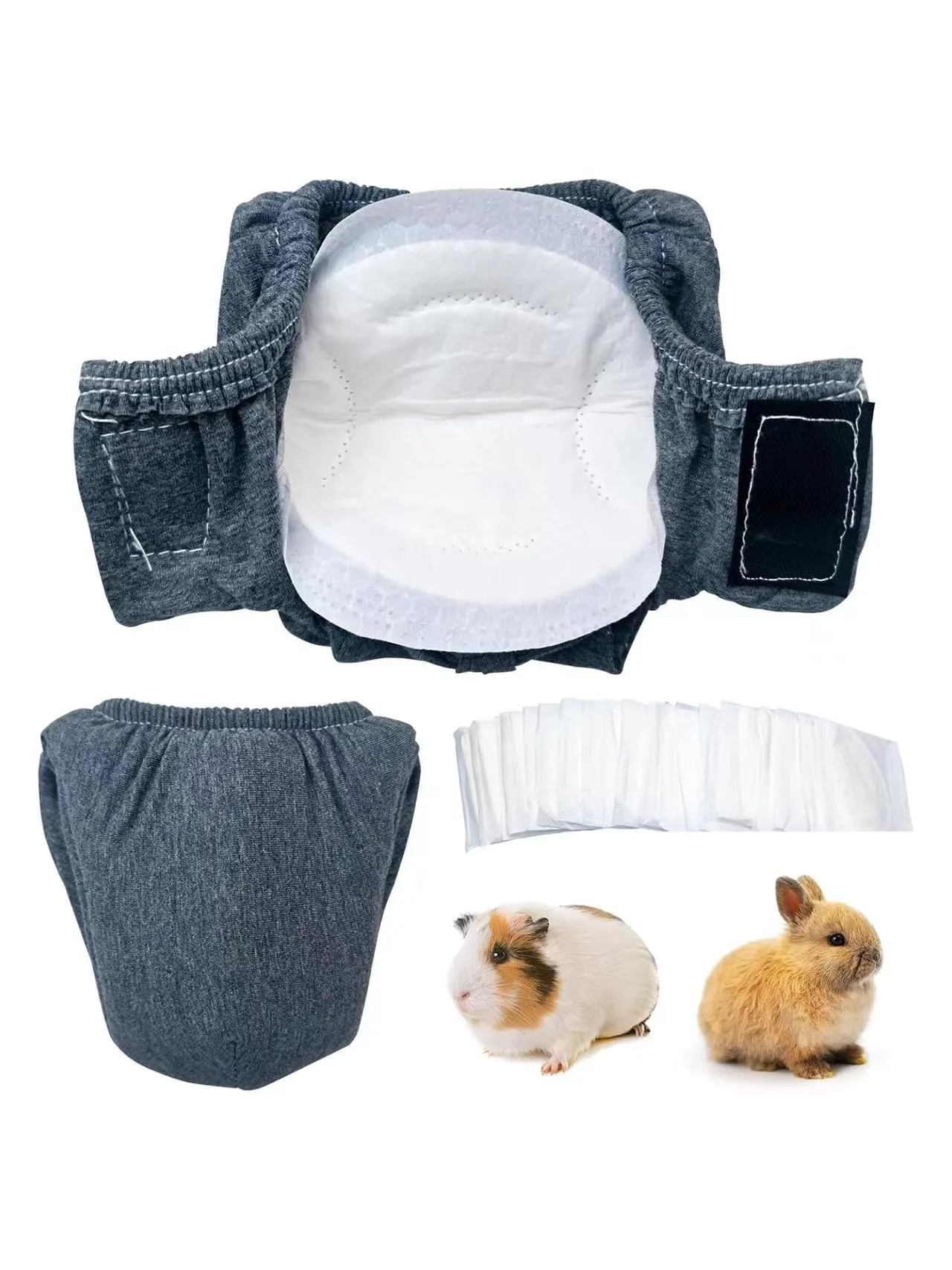 DHgate.com:Reusable Guinea Pig Diapers - 2 Pack, Washable, Velcro ...